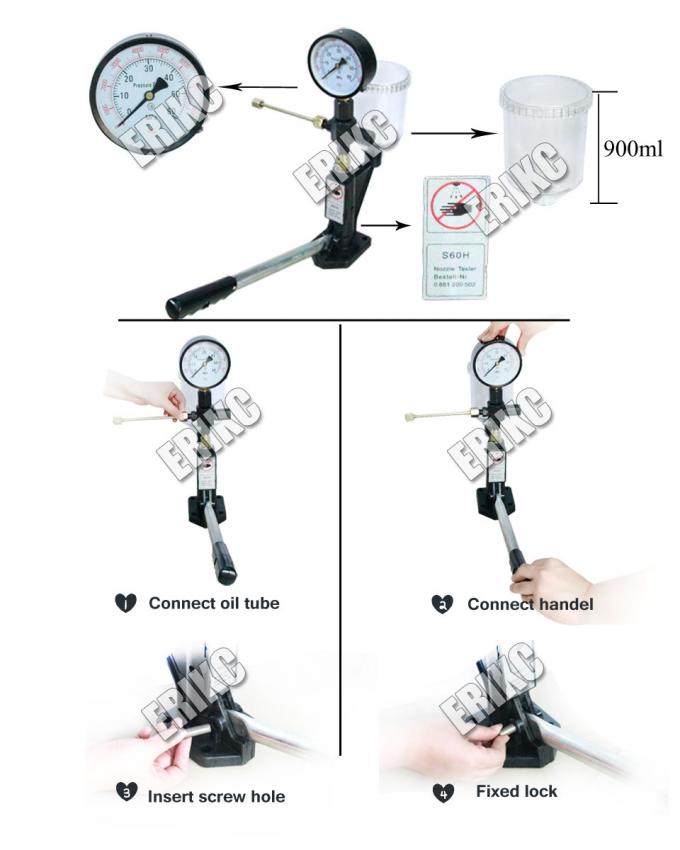 Diesel Injector Pressure Tester / Universal Validator Pop Tester For ...