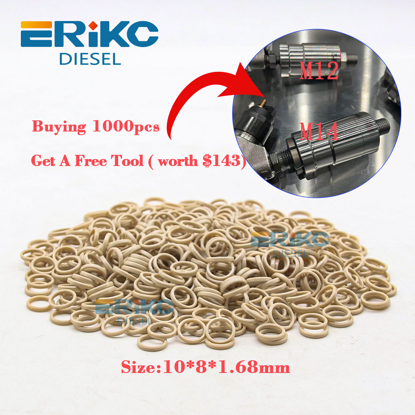 Common Rail Diesel Injector Rubber Ring Injector Ultra-High Pressure ...